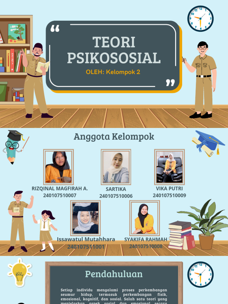 Teori Psikososial (PPT Materi) - Rizqinalma Ahmad | PDF