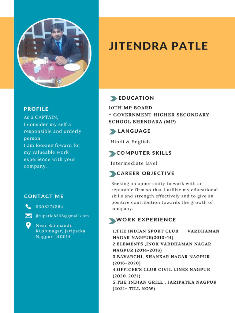 Resume Jitendra Patle | PDF