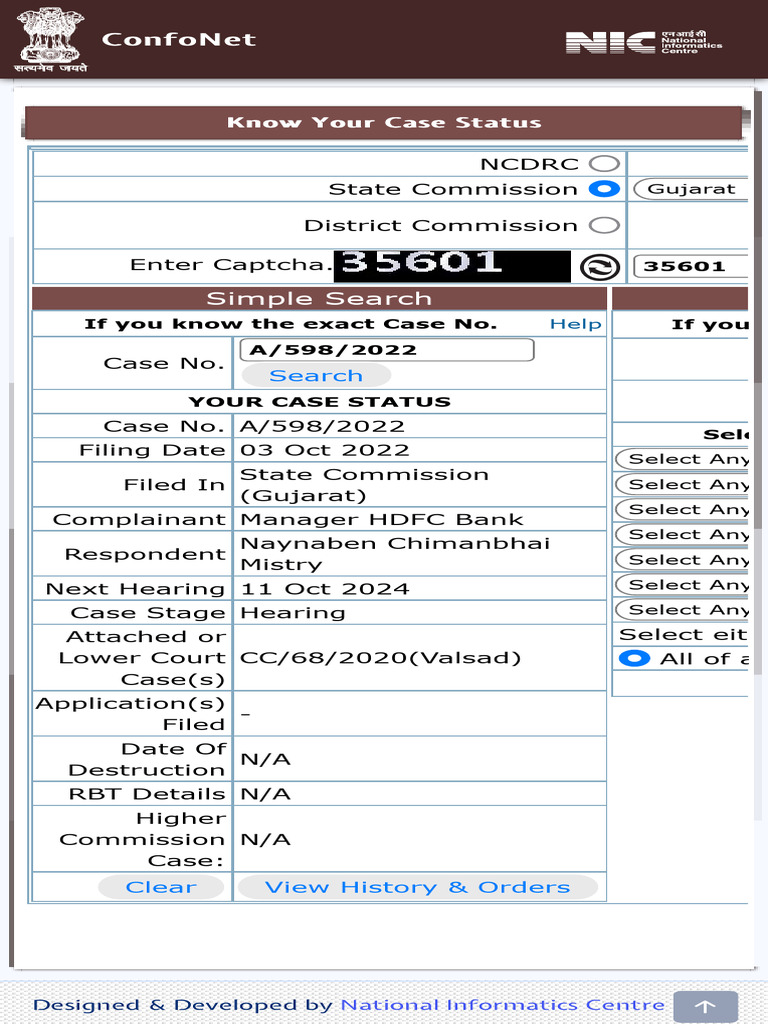 Case Status Confonet | PDF