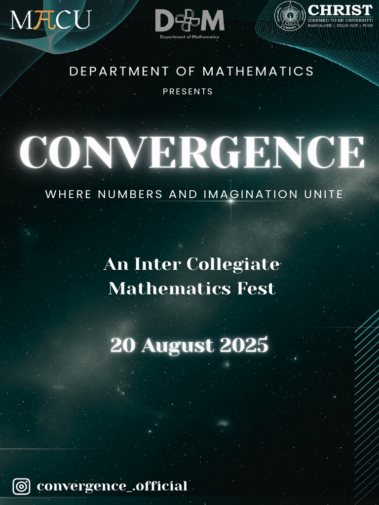 Convergence 2025: Inter-Collegiate Math Fest | PDF | Mathematics