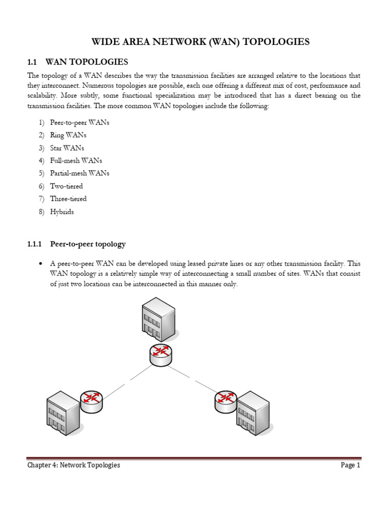 Wide Area Network - Topologies | PDF | Network Topology | Computer Network