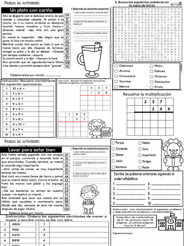 Actividades de Multiplicación | PDF