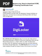 Access CBSE Marksheets via DigiLocker | PDF | Cyberspace | World Wide Web