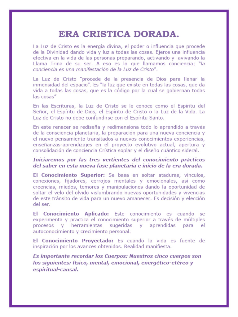 La Llama Violeta EsI CICLO | PDF | Amor | Alma