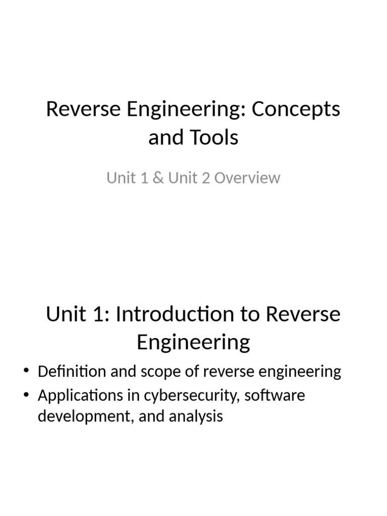 Reverse Engineering | PDF