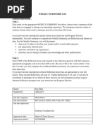 Internship Logbook Template | PDF | Internship | Job Hunting