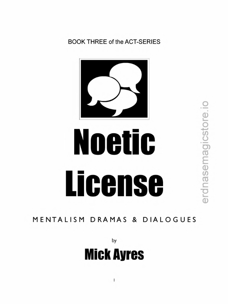 Noetic License (Book Three in Act Series) by Mick Ayres | PDF