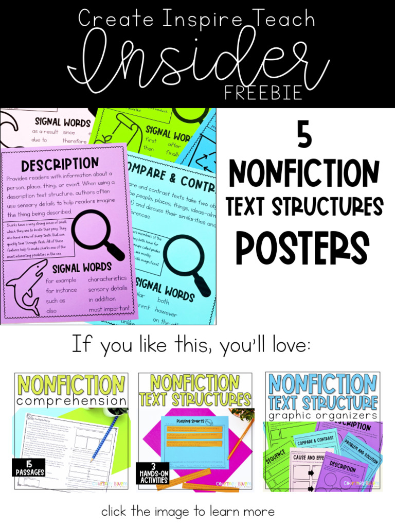 CIT Insider Freebie Text Structures | PDF