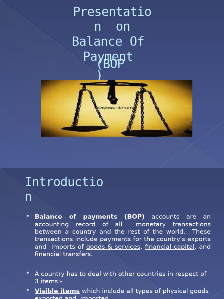 Understanding Balance of Payments (BOP) | PDF | Balance Of Payments ...