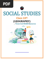 Class 10 Geography: Forest Resources PYQs | PDF | Biodiversity | Wildlife