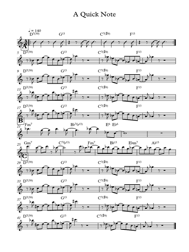 A Quick Note | PDF