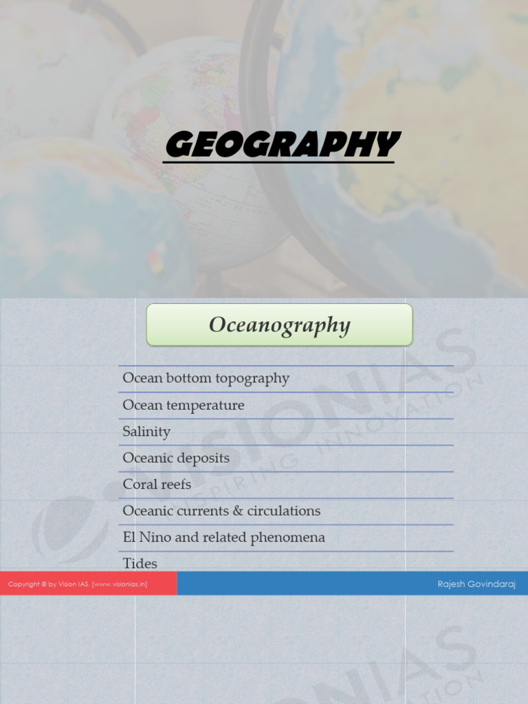 Oceanography: Key Concepts Explained | PDF | Oceanography | Physical ...