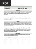 Leave - Cto Form | PDF
