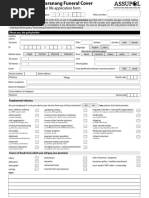 Safrican Funeral Claim Form Instructions | PDF | Identity Document