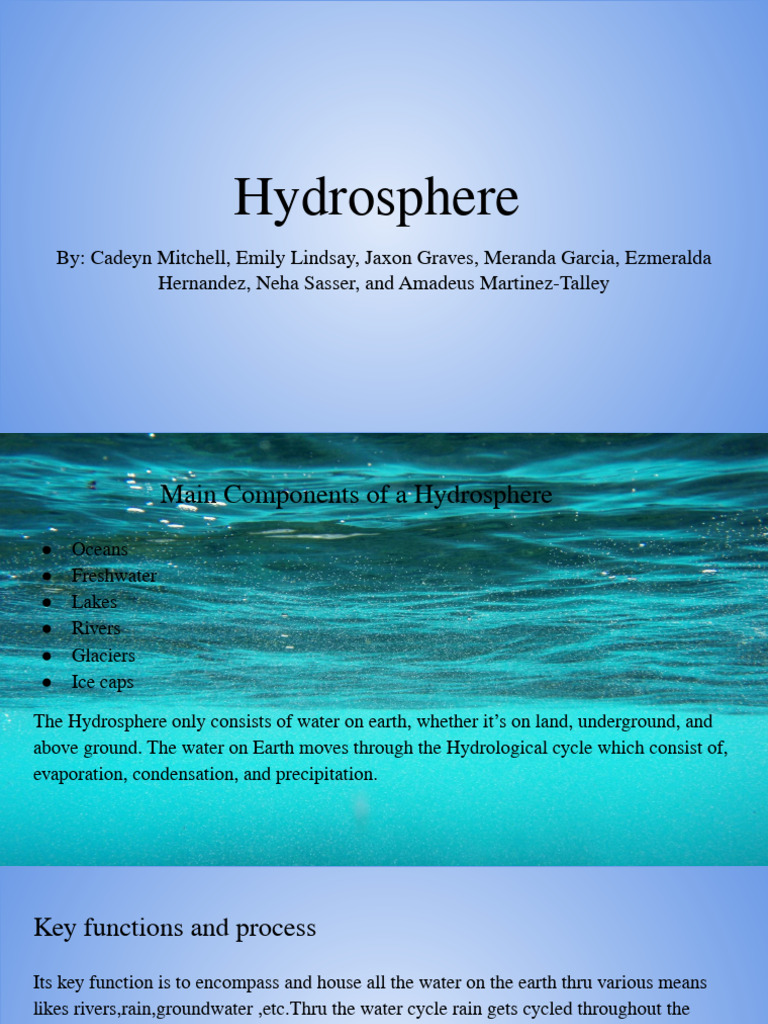 Earth Systems Research Project (Hydrosphere) | PDF | Oceans | Earth