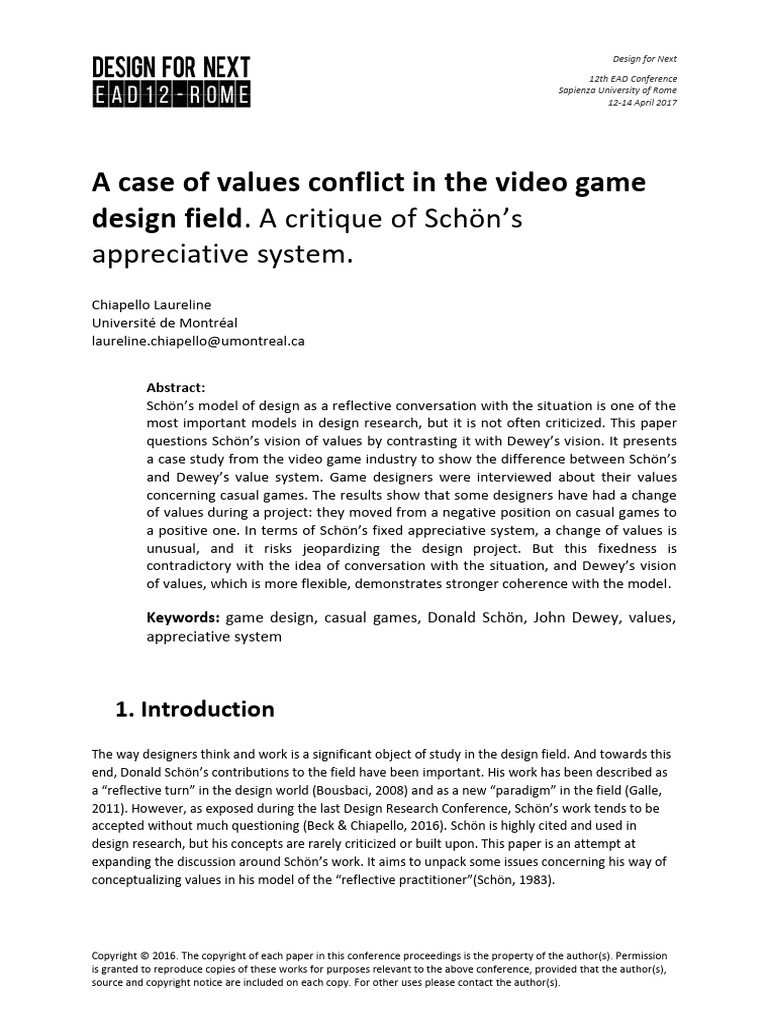 A Case of Values Conflict in The Video G | PDF | Inquiry | John Dewey