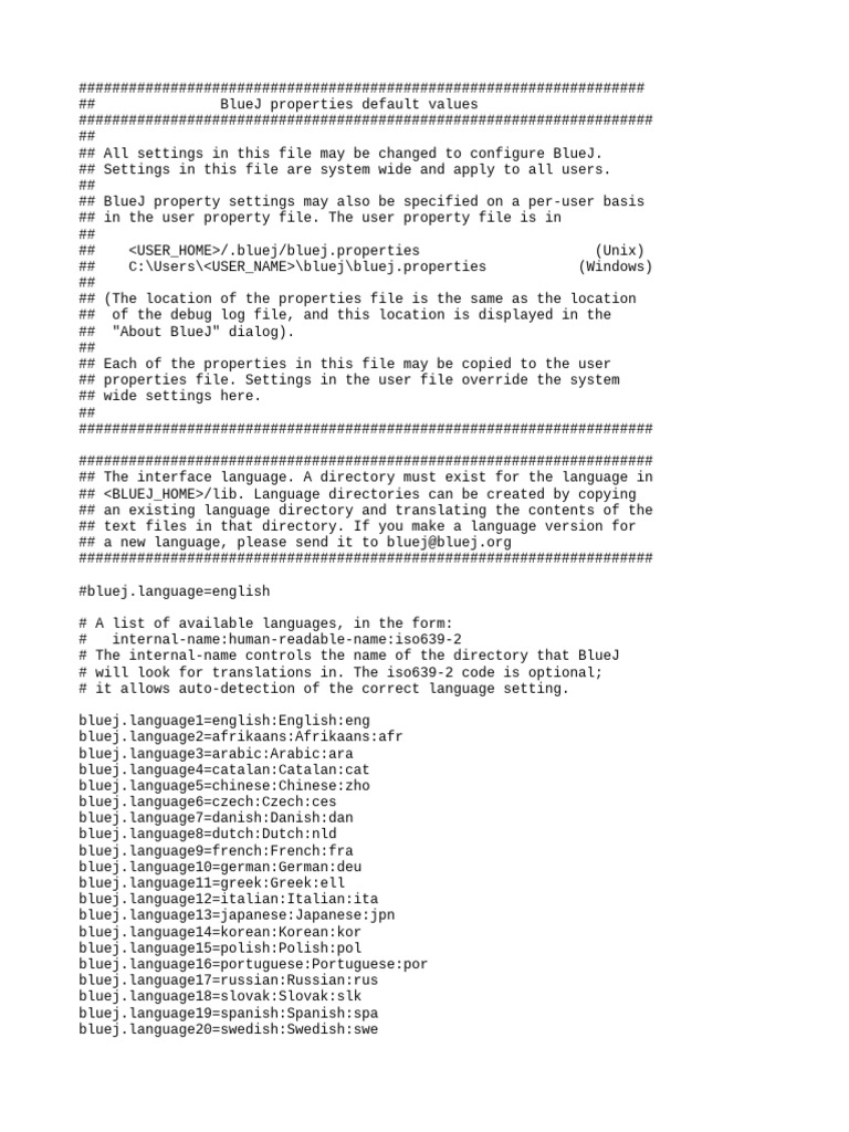 Bluej Defs | PDF | Java (Programming Language) | Transmission Control ...