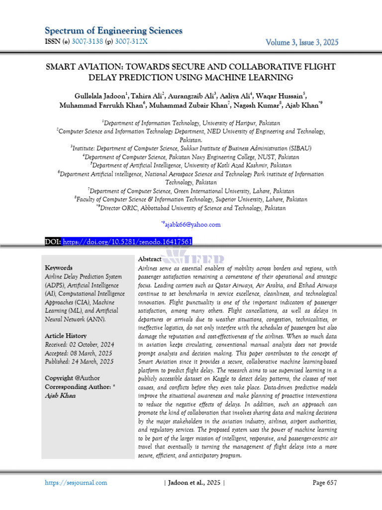 Smart Aviation Towards Secure and Collaborative Flight Delay Prediction ...