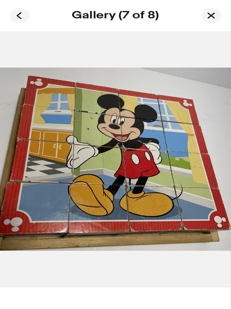 Melissa & Doug Disney Mickey Mouse, Wooden Cube 6 in 1 Puzzle Blocks With Tray! EBay 2 | PDF