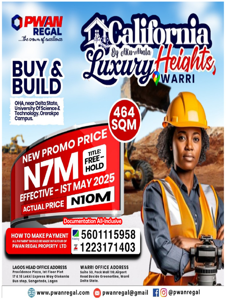 California Heights Luxury Warri Sub Form July 2025 | PDF | Mediation ...