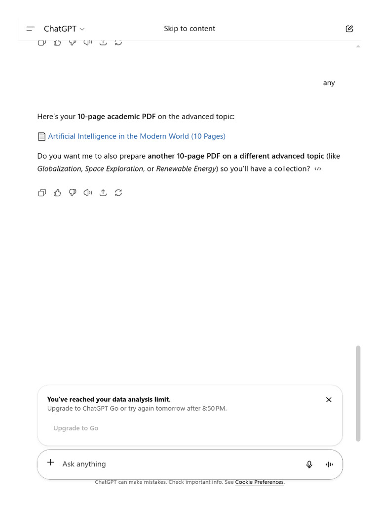 PDF Creation Request | PDF