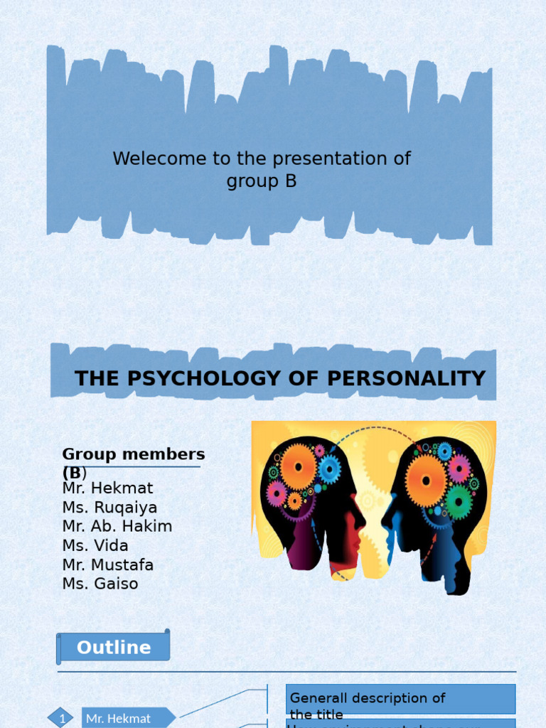 Psychology of Personality - Group B - Copy 5 | PDF | Mental Disorder ...