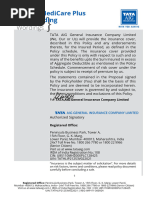 Tata Aig Medicare Premier Policy Wording | PDF | Hospital | Insurance