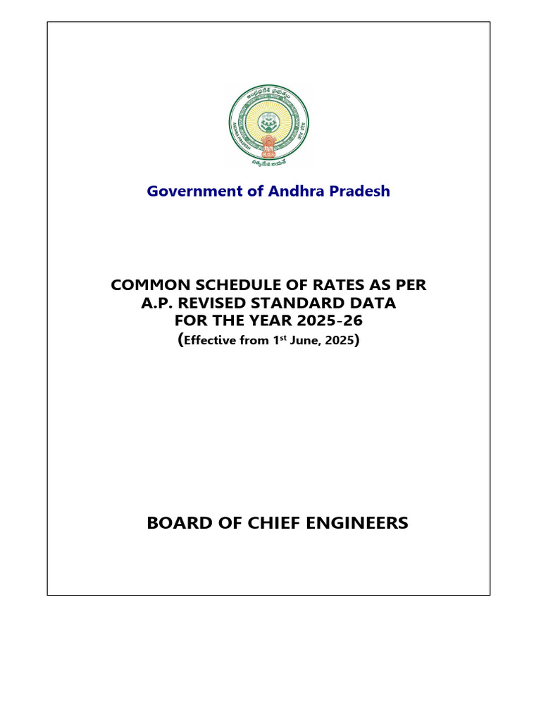 Sor 2025-26 | PDF | Construction Aggregate | Building Materials