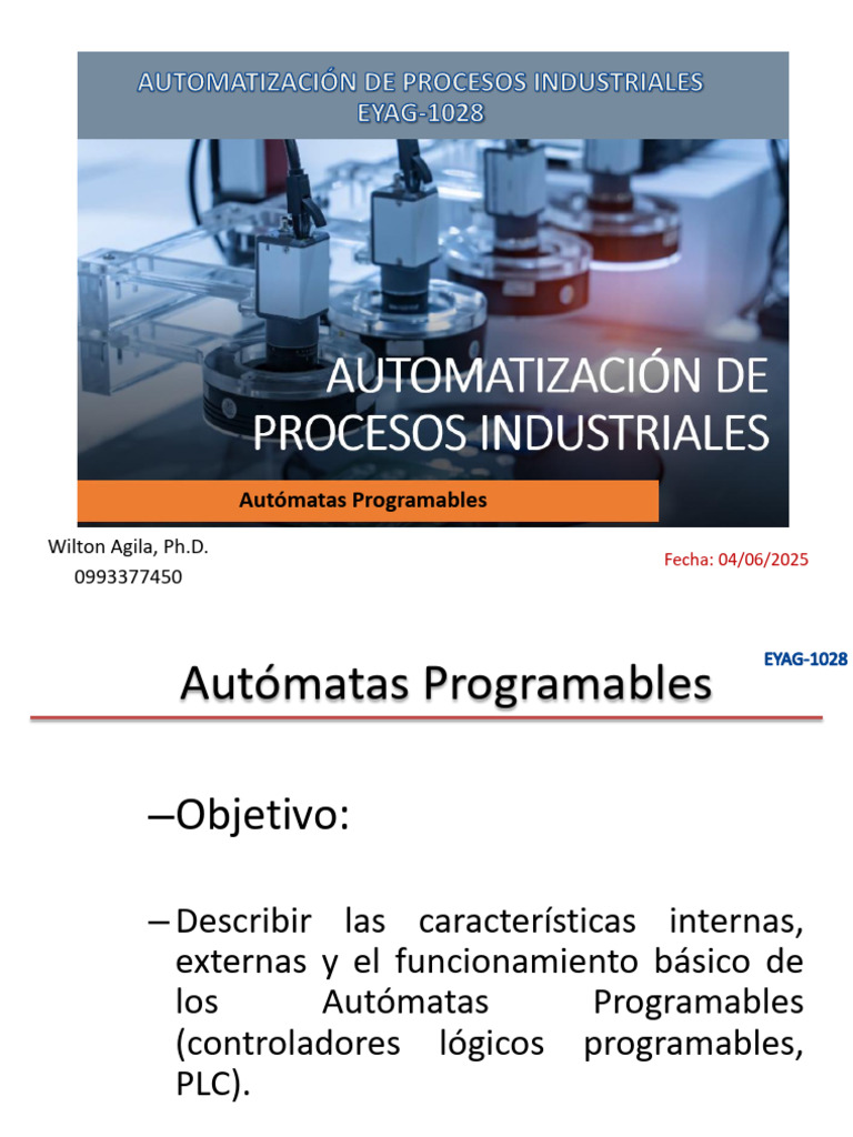 Características de Autómatas Programables | PDF | Controlador lógico ...