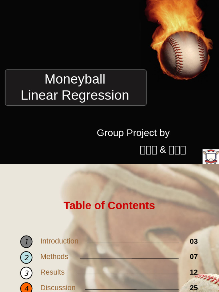 Moneyball - Linear Regression | PDF | Major League Baseball | Major League Baseball Teams