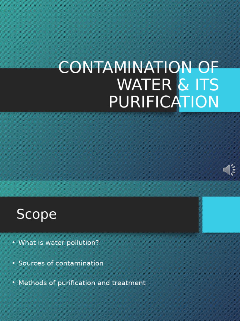 Water Pollution Sources & Purification Methods | PDF | Water Pollution ...