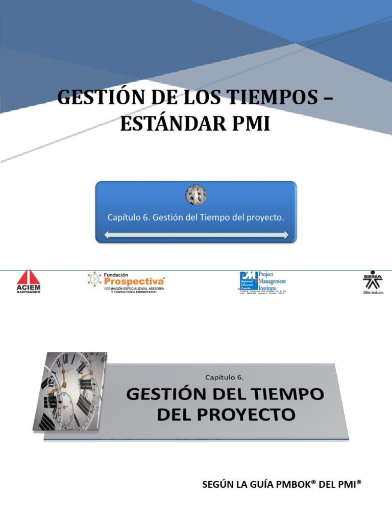 Gestión del Tiempo en Proyectos PMI | PDF | Planificación | Software