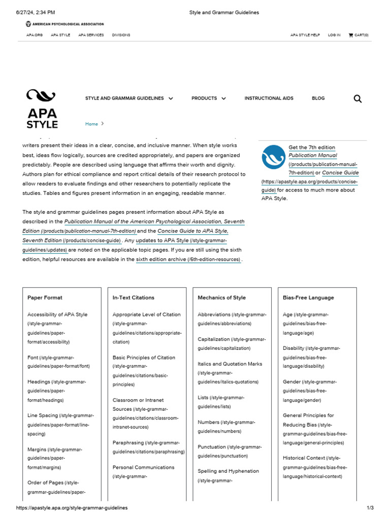 Style and Grammar Guidelines | PDF | Apa Style | Grammar