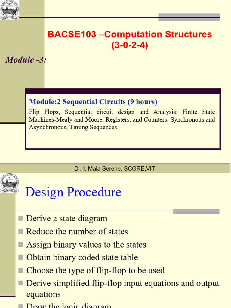 Comp Struct Mod2 Lec3 Design Procedure of Flip Flops | PDF