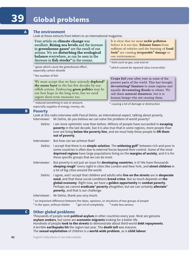 Global Issues: Environment & Poverty Insights | PDF | Poverty | Poverty ...