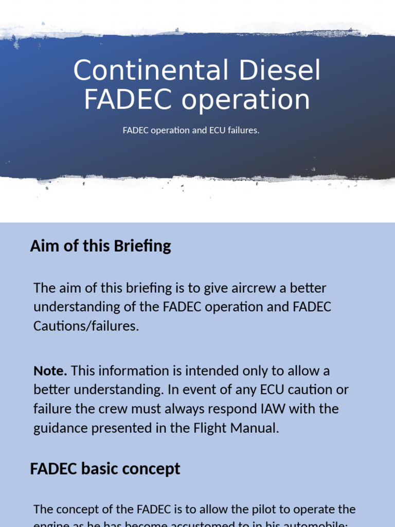 Understanding FADEC and ECU Failures | PDF | Fuel Injection | Diesel Engine