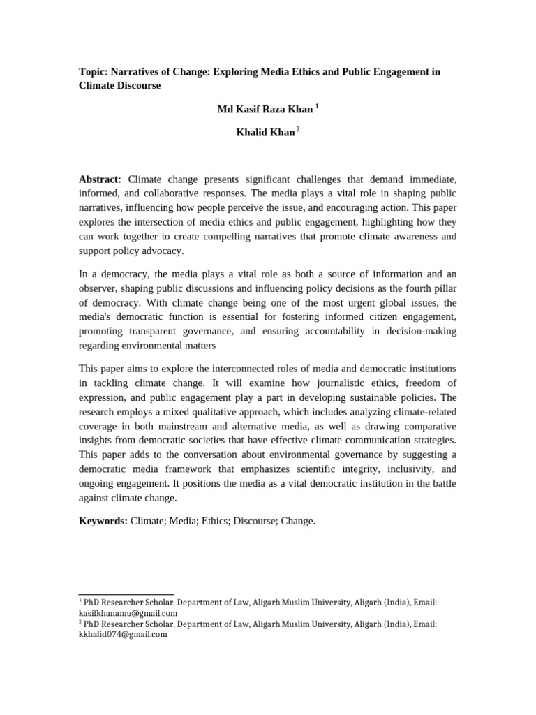Icssr Sponsored One Day National Seminar Abstract | PDF