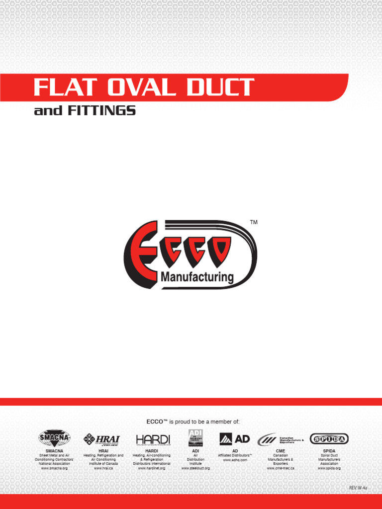 E1 Flat Oval Duct and Fittings 5 | PDF | Duct (Flow) | Mechanical ...