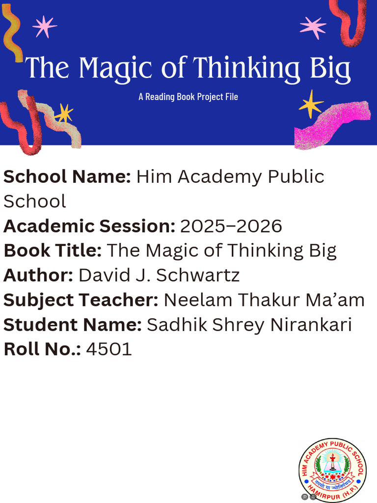 The Magic of Thinking Big | PDF