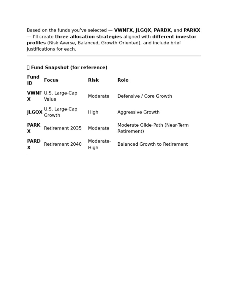 Three Allocation Strategies | PDF