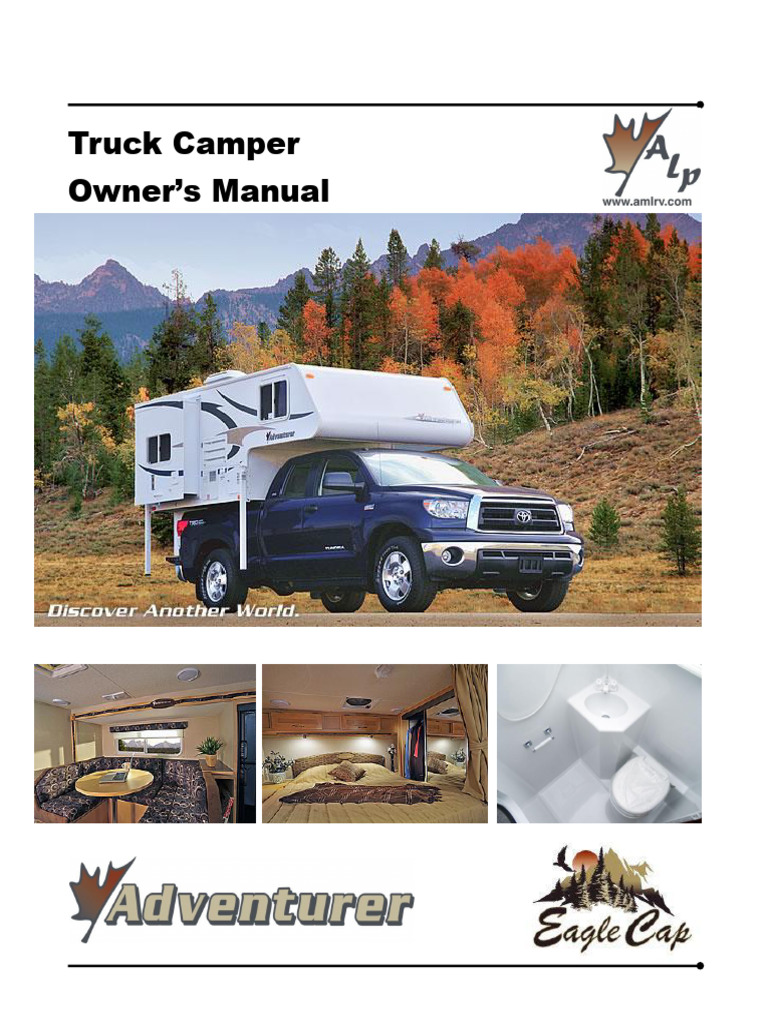Adventurer Eagle Cap Truck Camper Owners Manual 2012 Ver 2 | PDF ...