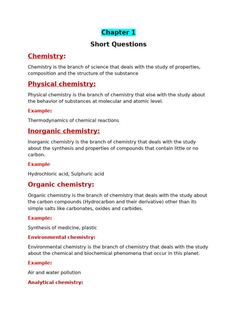 00009149-Chemistry Chapter 1 | PDF | Chemistry | Solubility