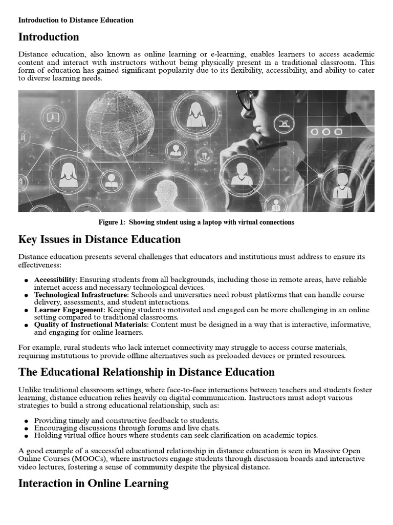 Introduction To Distance Education | PDF | Educational Technology ...