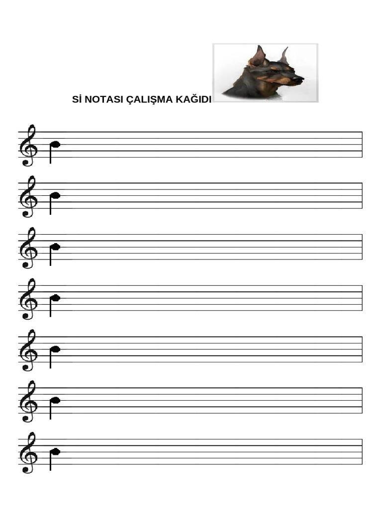 Si̇ Notasi Çalişma Kağidi | PDF