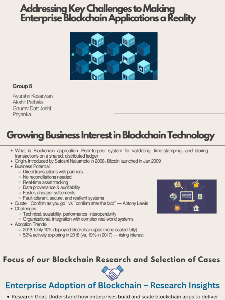 Addressing Key Challenges To Making Enterprise Blockchain Applications ...