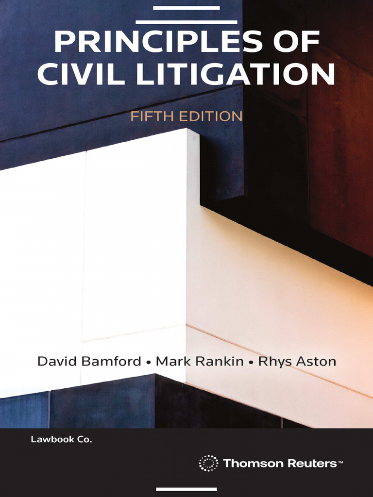 Principles of Civil Litigation (5th Edition) Bamford | PDF