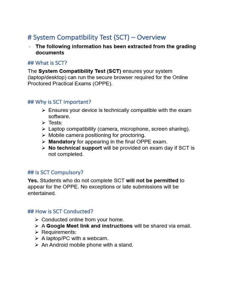 System Compatibility Test for OPPE | PDF | System Software | Computing