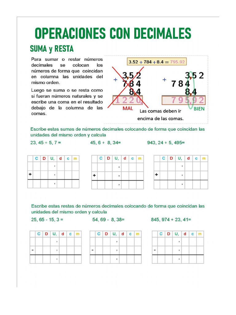 Suma y Resta 2 | PDF
