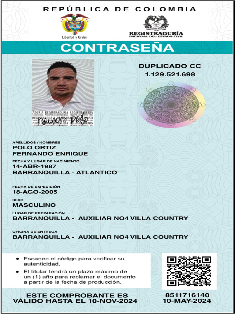 Comprobante de Documento en Tramite | PDF