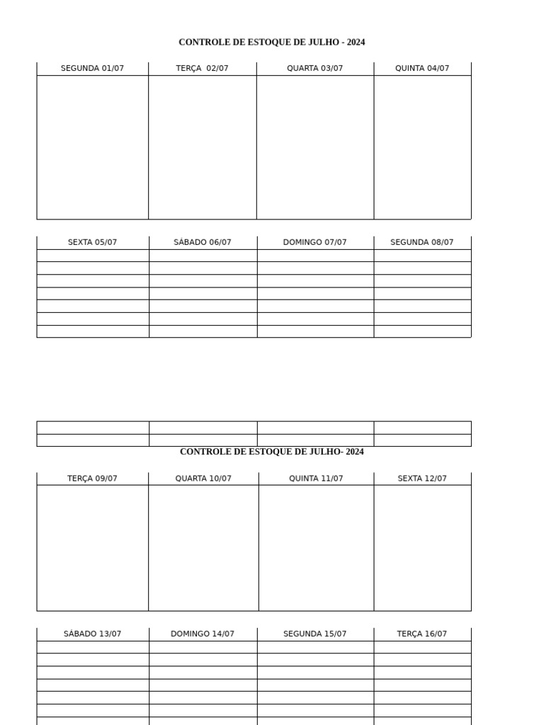 CONTROLE DE ESTOQUE | PDF